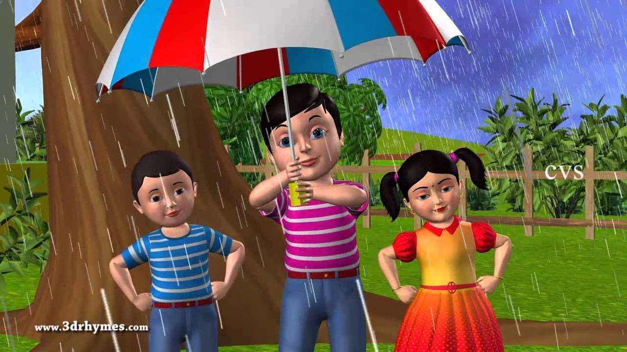 Rain, Rain, Go Away Nursery Rhyme With Lyrics - Cartoon Animation ...