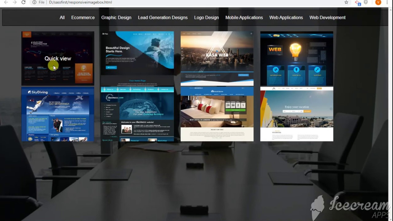 Responsive boxes with hover effects. Check the description box to get ...