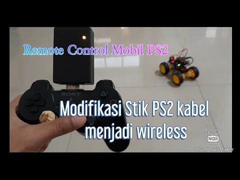 Arduino PS2 remote control Robot (Modifikasi PS2 kabel menjadi wireless ...