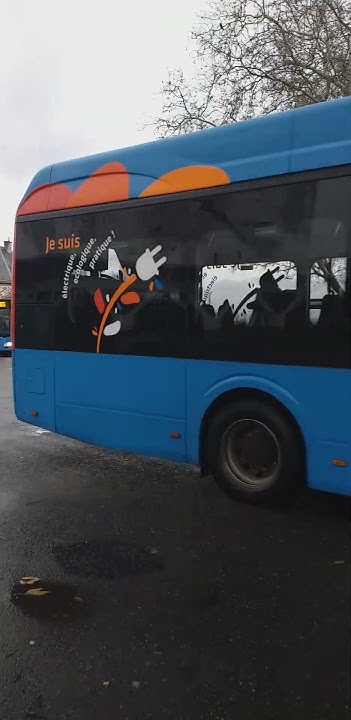 Ritmo - Arrivé du BYD ebus B11 ligne 4 à Gare de Haguenau - YouTube