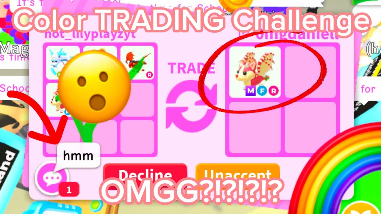 I tried to trade EVERY COLOR PET IN ADOPT ME in ONLY 24H! Adopt me ...