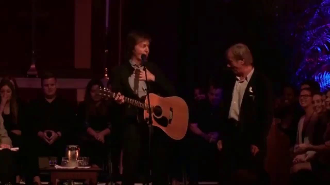 Paul McCartney introduces John Hammel - YouTube