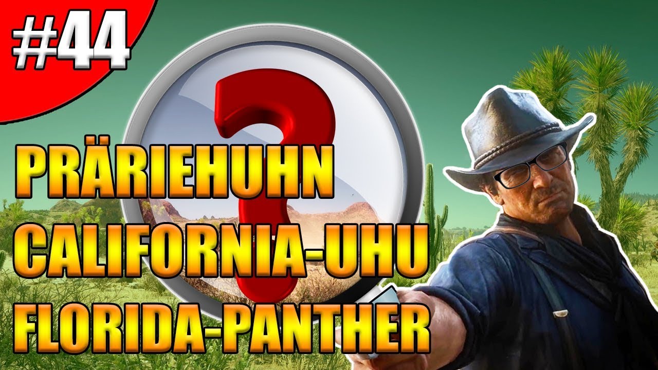 California-Uhu | Präriehuhn | Florida Panther - RDR2 Zoologe | Unter ...