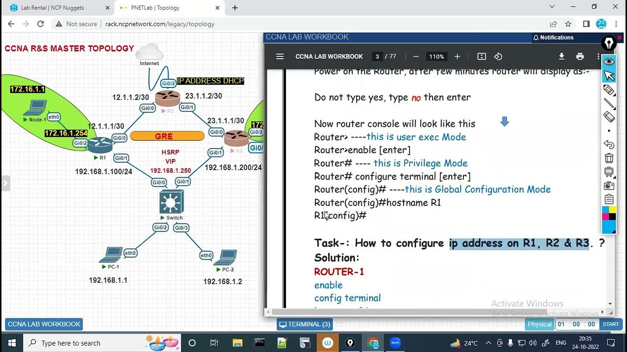 CCNA Practice Lab With Workbook - YouTube