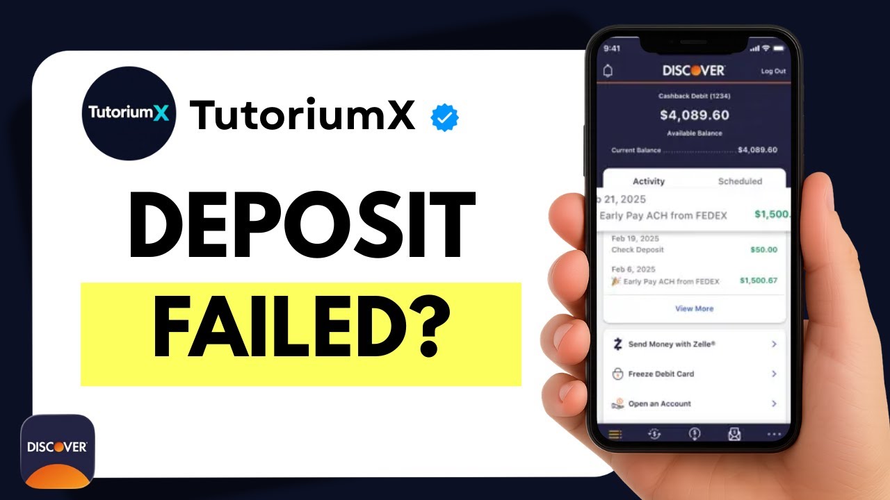 How to Fix Discover Mobile Deposit Not Working - YouTube