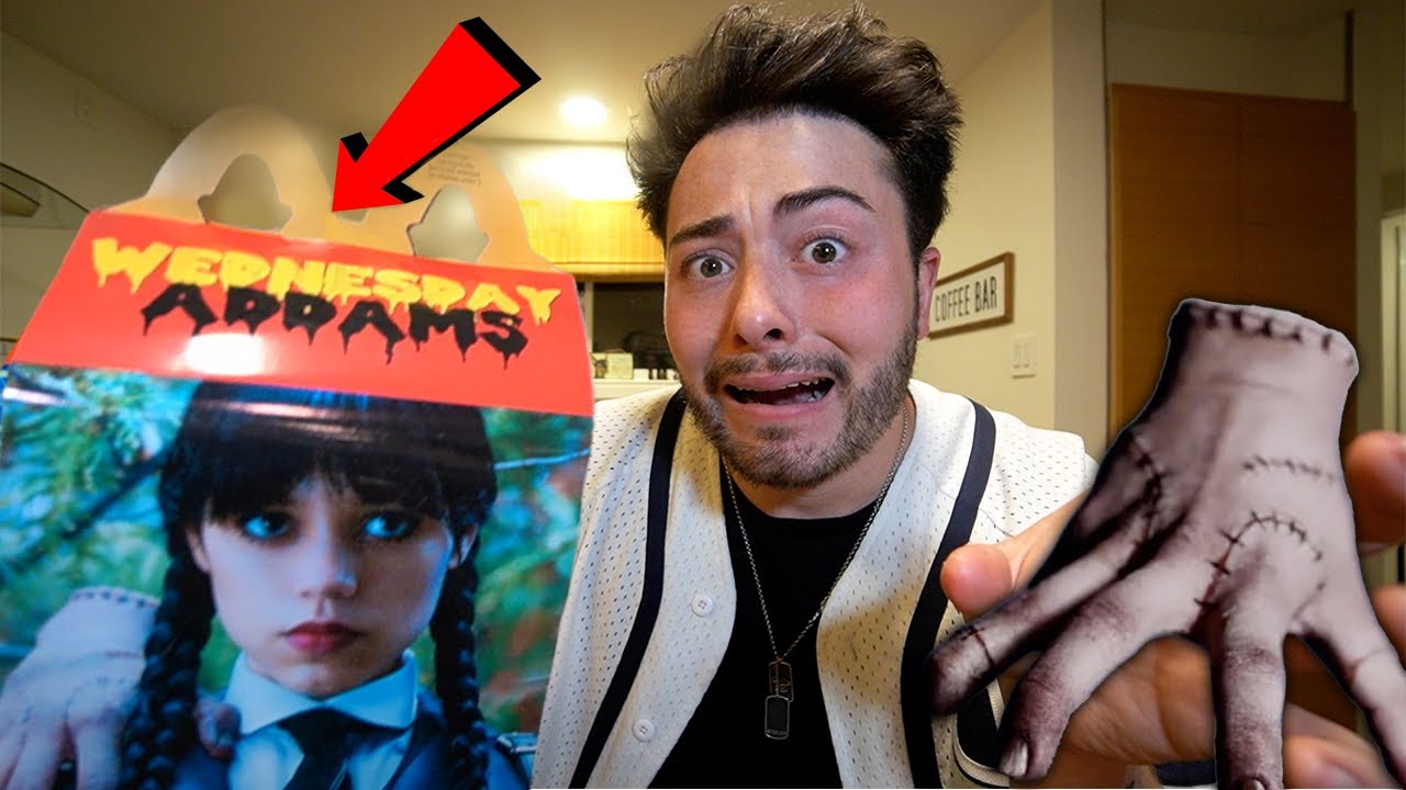 DO NOT ORDER WEDNESDAY ADDAMS HAPPY MEAL AT 3 AM!! (SCARY) - YouTube