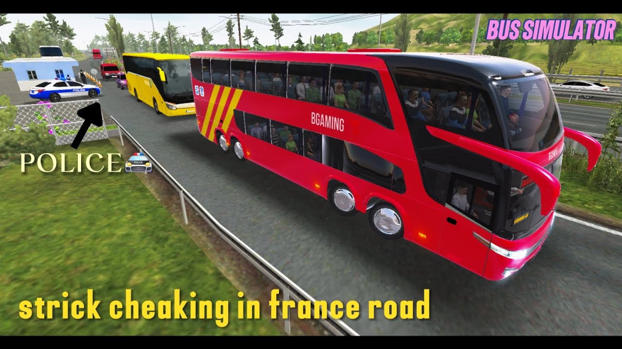 DRIVING 2 FLOOR HEAVY BUS IN HIGH SPEED | STOP BY POLICE | BGAMING ...