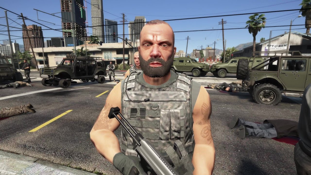 GTA 5 NPC Wars 108 - Merryweather vs Families #npcwars - YouTube