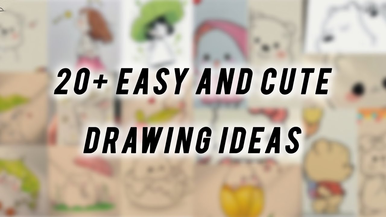 Easy and cute drawing for beginners/ 20+ drawing Ideas - YouTube