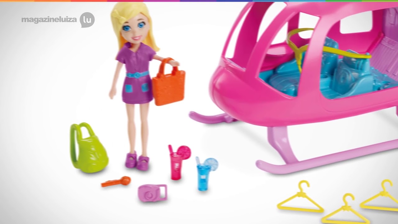 Polly Pocket Helicóptero da Polly Mattel - YouTube