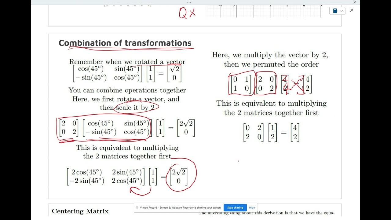 Mathematics of data models: Lecture 6 Part 2 (Treating matrix like numbers, finding the inverse ...