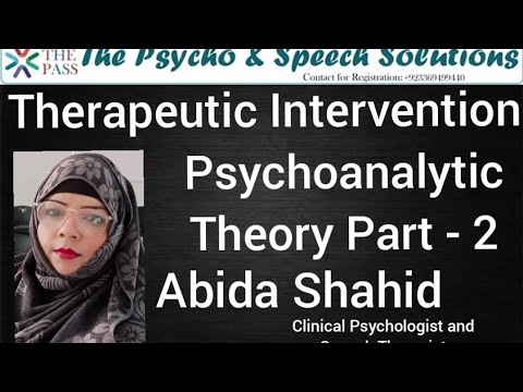 Theoretical Application of Psychoanalytic Theory || Techniques of ...