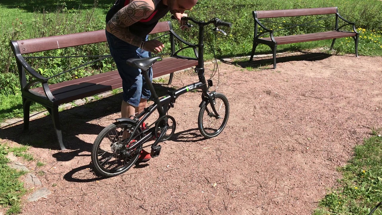 Beixo Crosstown folding bike - YouTube