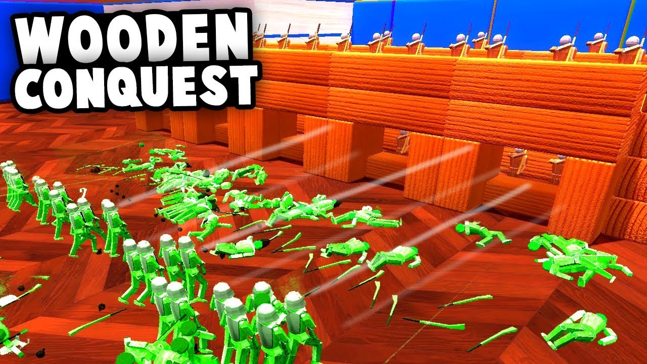HOME WARS Mode! UNSTOPPABLE Green ARMY Conquers the House! (Wooden ...