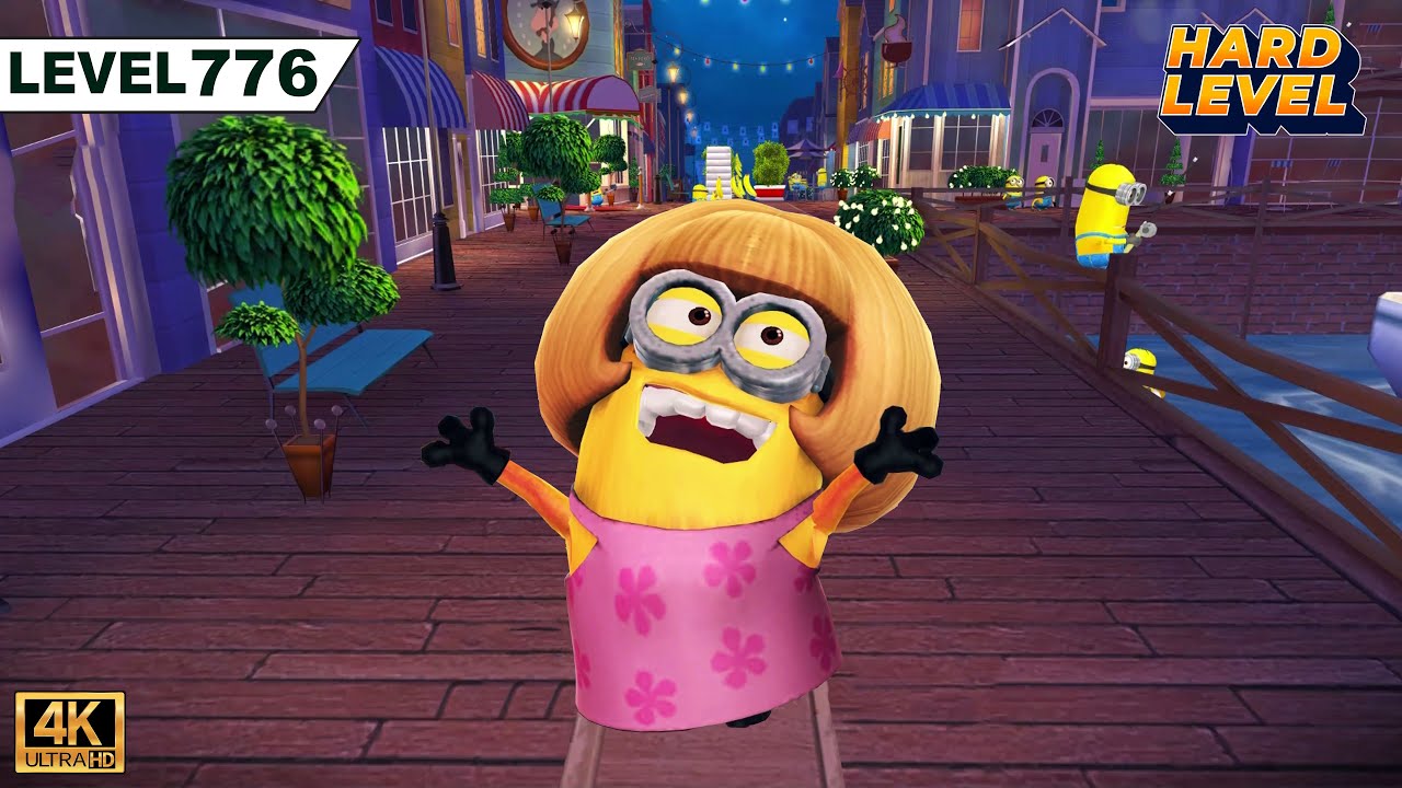 Despicable Me Minion Rush Mom Minion slide under obstacles 180 times at ...