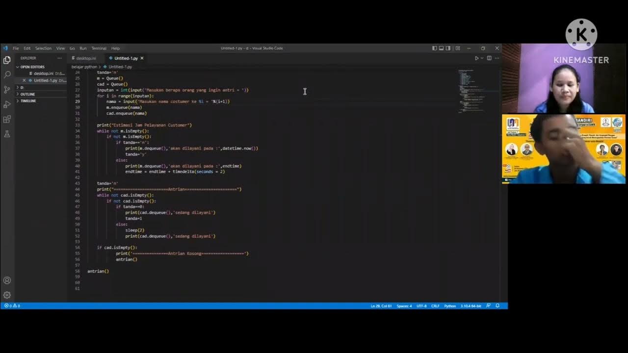 TUGAS KELOMPOK STRUKTUR DATA(membuat program antrian pasien pada suatu layanan dengan Queue ...