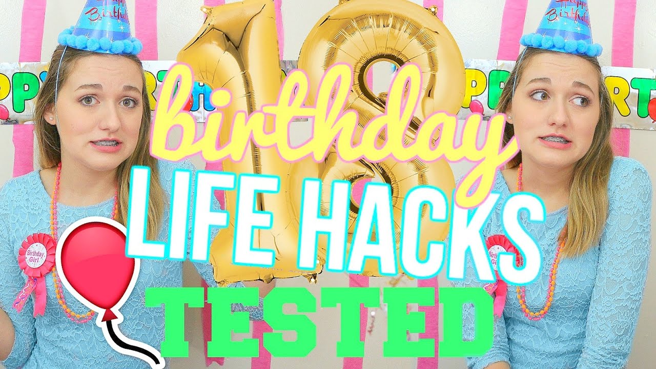 Testing DIY Birthday Party Life Hacks!! | Testing DIY Pinterest Life ...