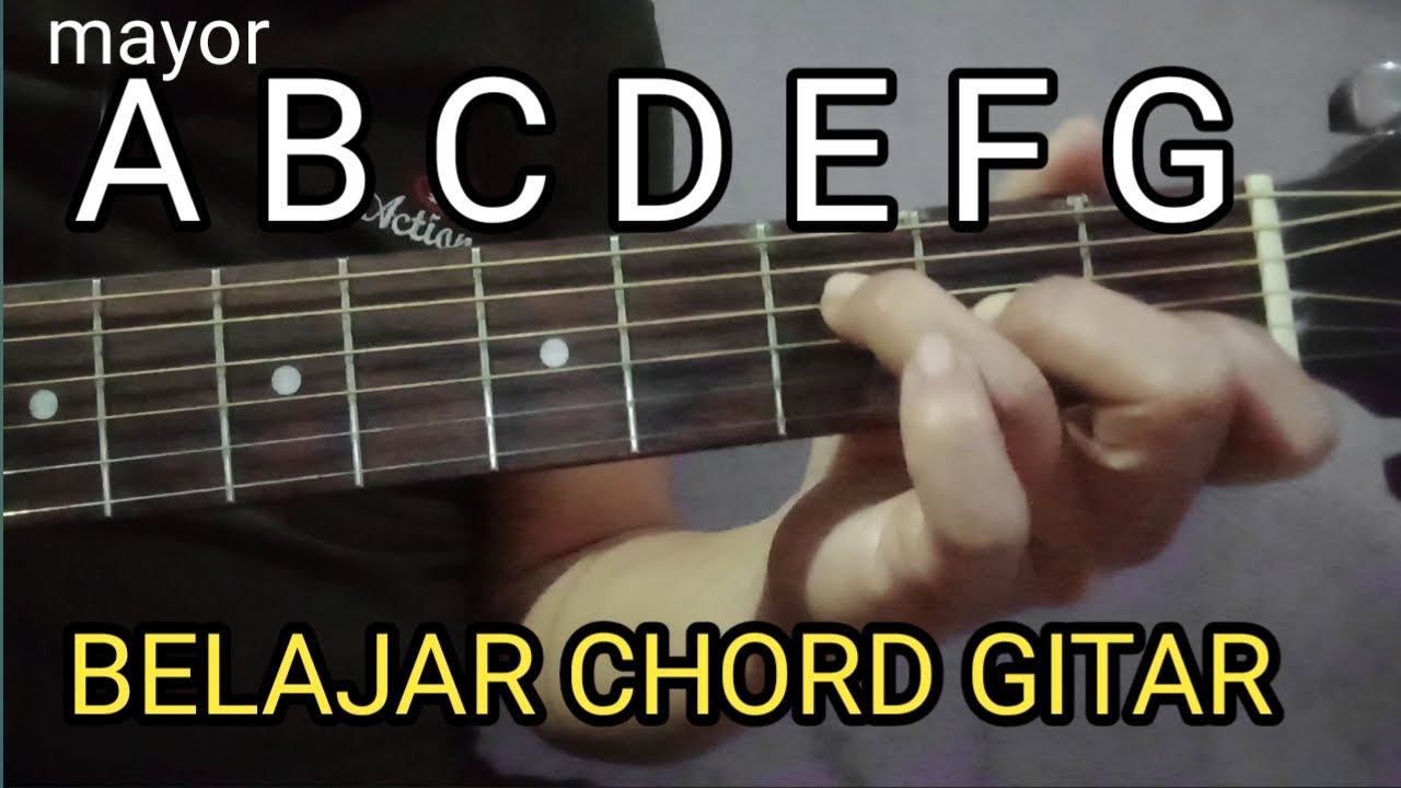 Belajar kunci gitar mayor untuk pemula | chord gitar mayor - YouTube