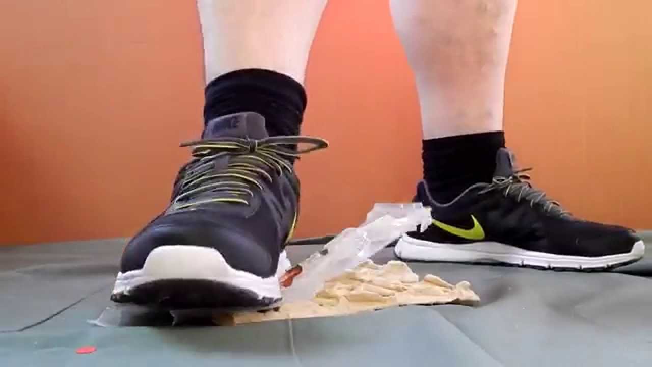 Nike Revolution crushing eggboxes - YouTube