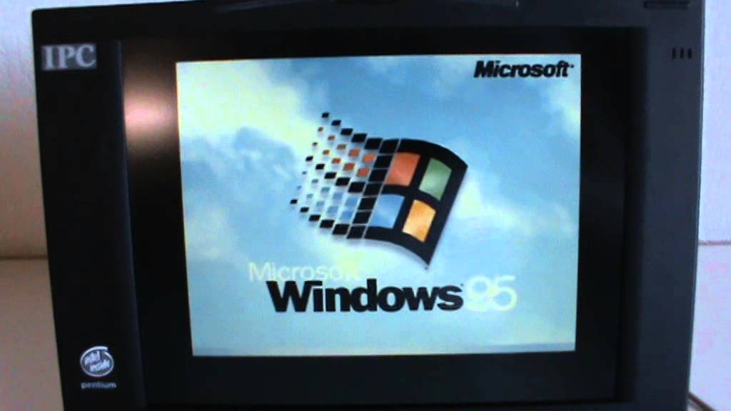IPC Laptop Running Windows 95 - YouTube
