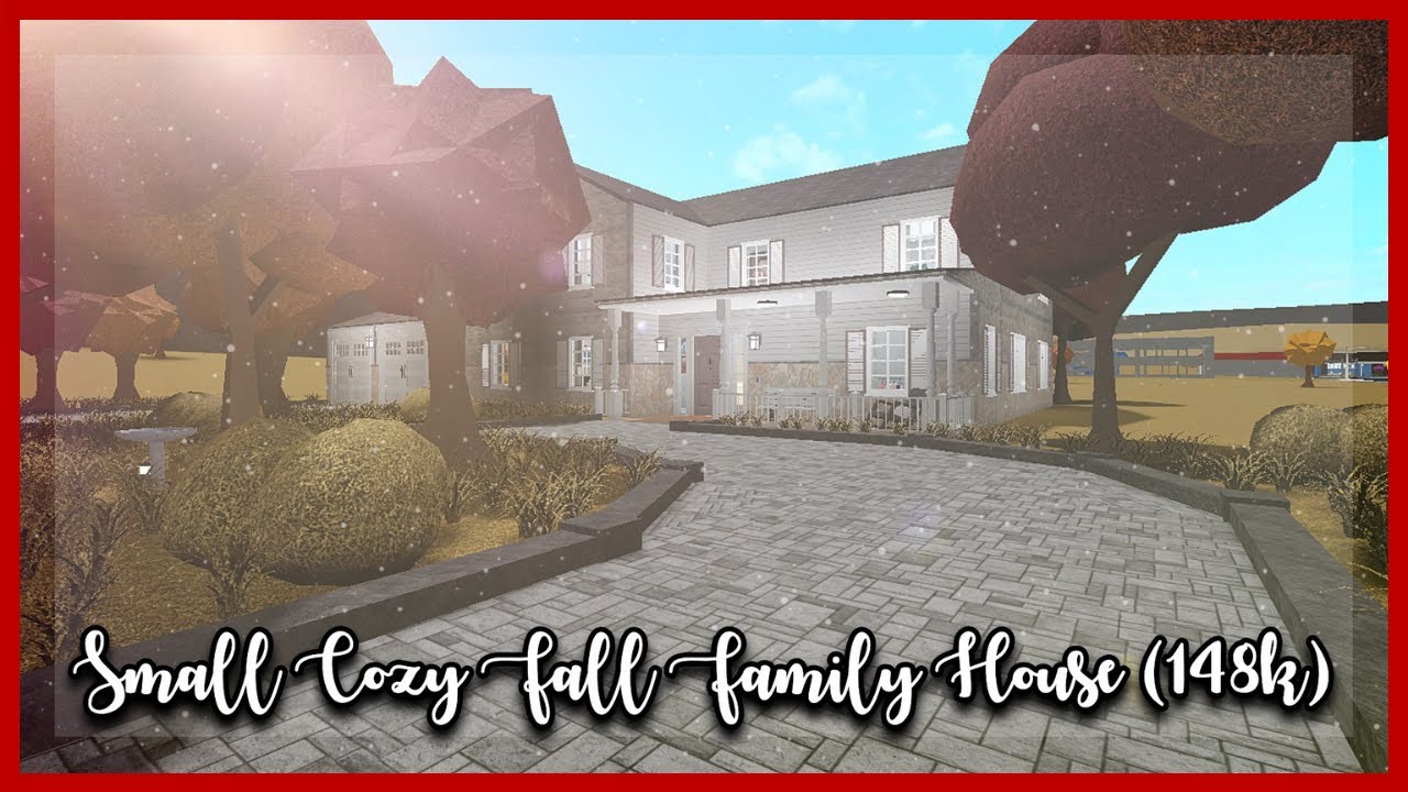 Roblox l Bloxburg l Small Cozy Fall Family House Speedbuild (148k) 🍂 ...