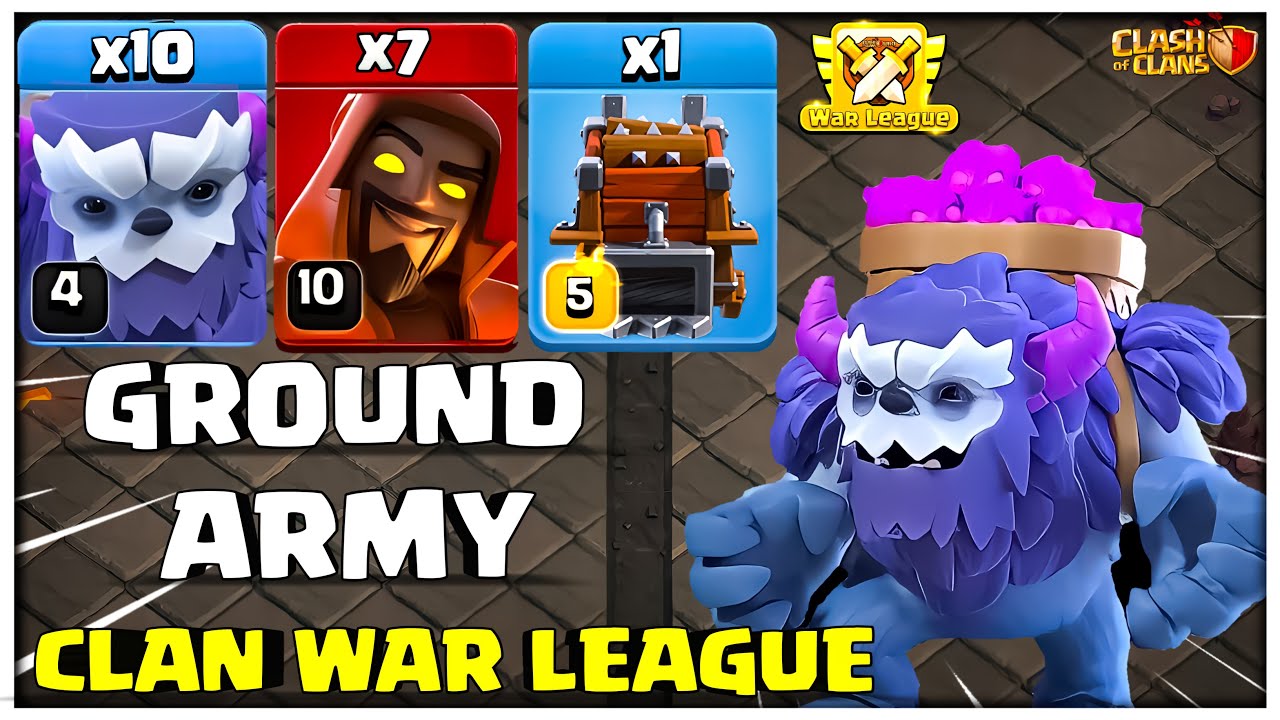 THIS ARMY IS BEST FOR TH14!! Best TH14 CWL Ground Army Attack Strategy ...
