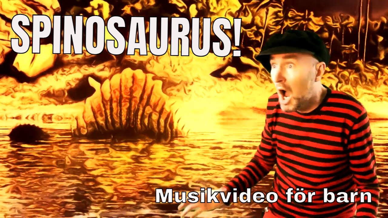 Spinosaurus (musikvideo) - Pappa Kapsyl - Barnmusik om dinosaurier ...