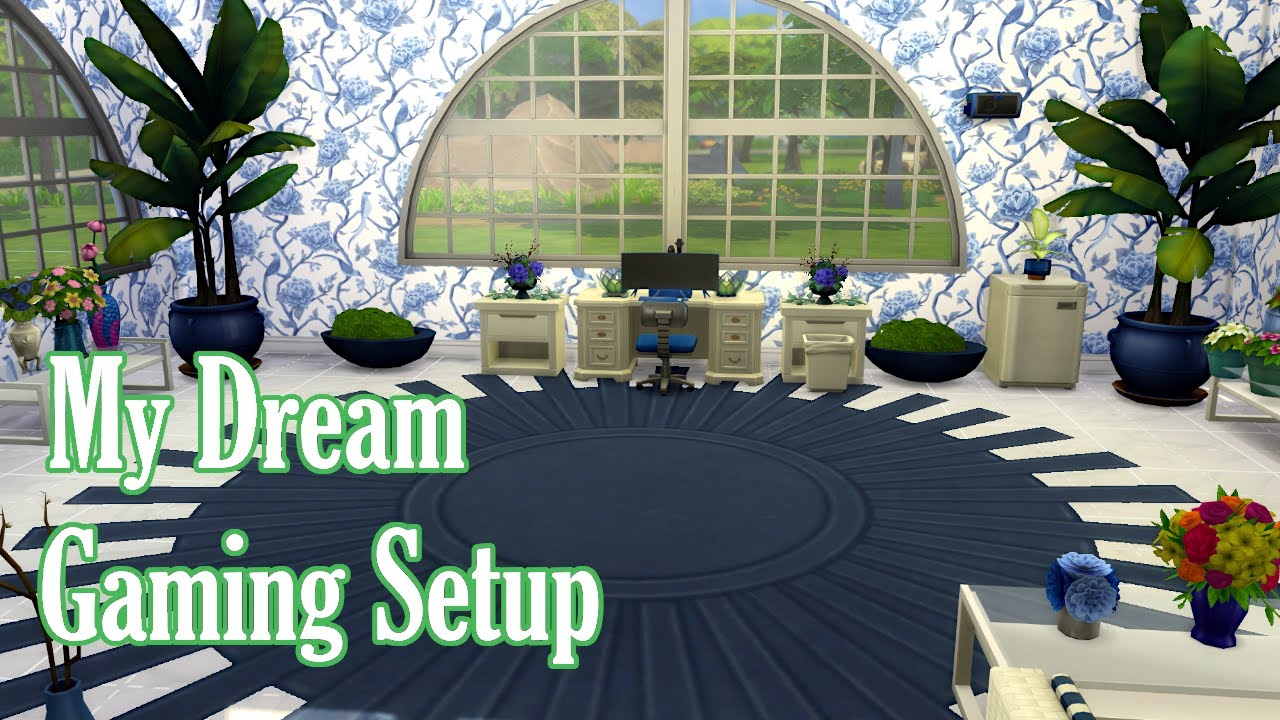 The Sims 4 My Dream Gaming Setup Room Build🌱 - YouTube