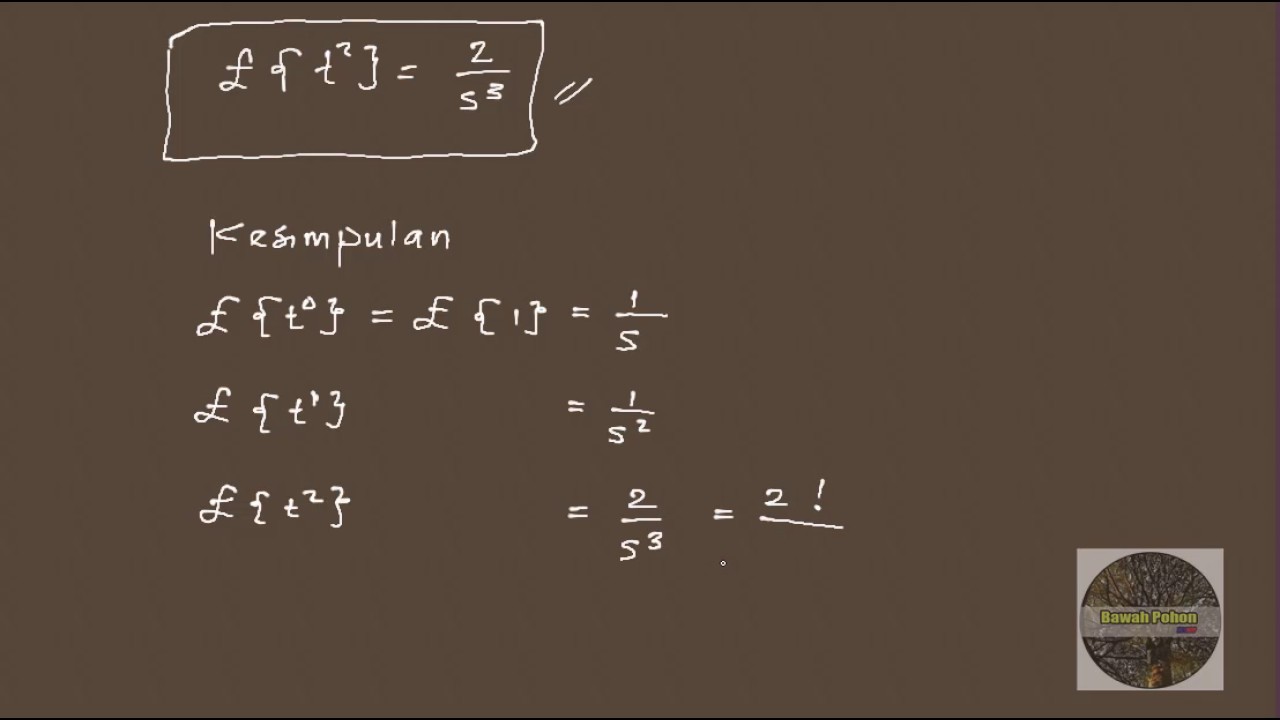 Fisika Matematika: Rumus Dasar dari Transformasi Laplace - YouTube