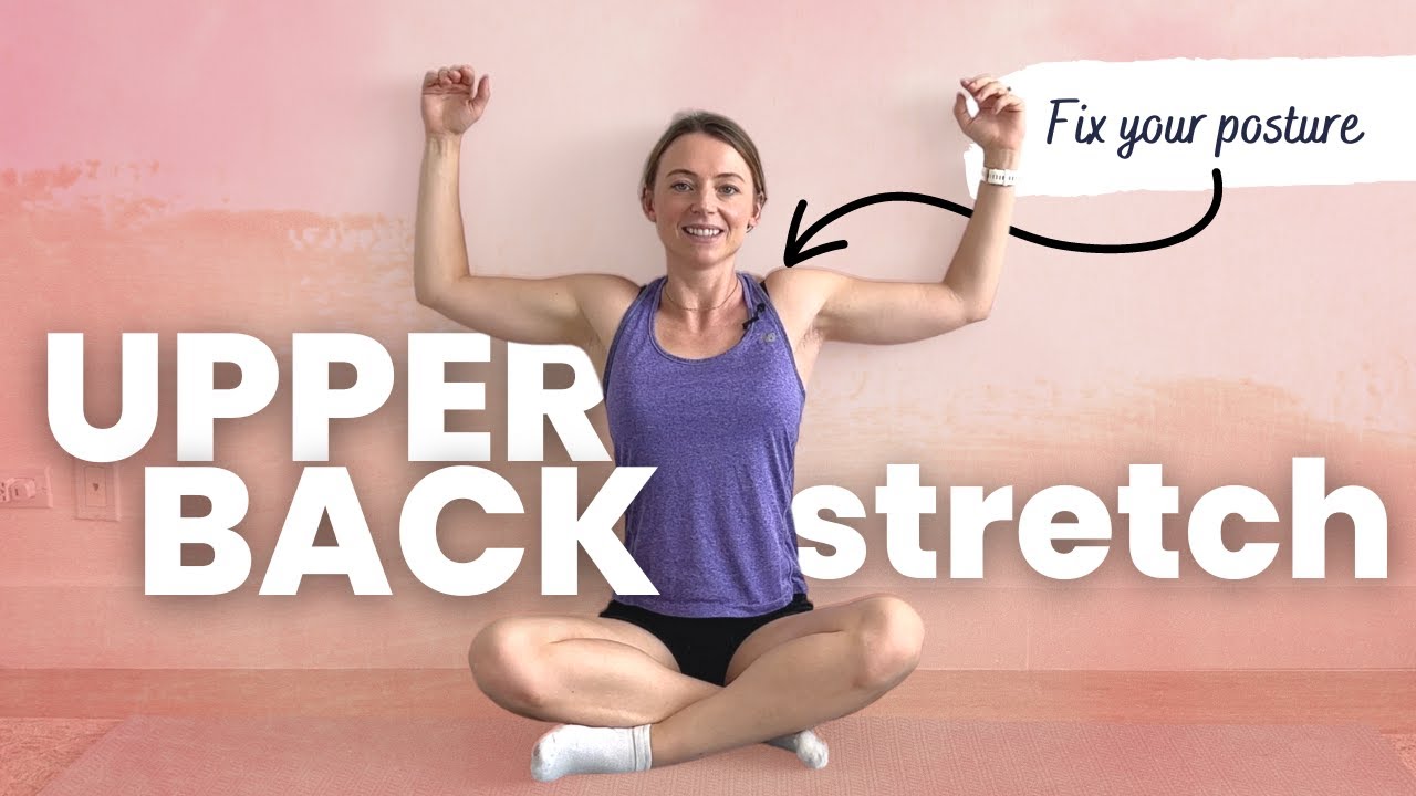 The BEST STRETCH For Your Upper Back | Correct Bad Posture With This ...