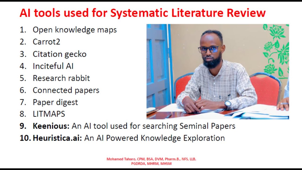 1. AI tools used for Systematic Literature Review: Open Knowledge Maps - YouTube