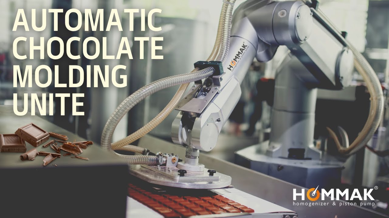HOMMAK® | Automatic Chocolate Molding Unit - YouTube