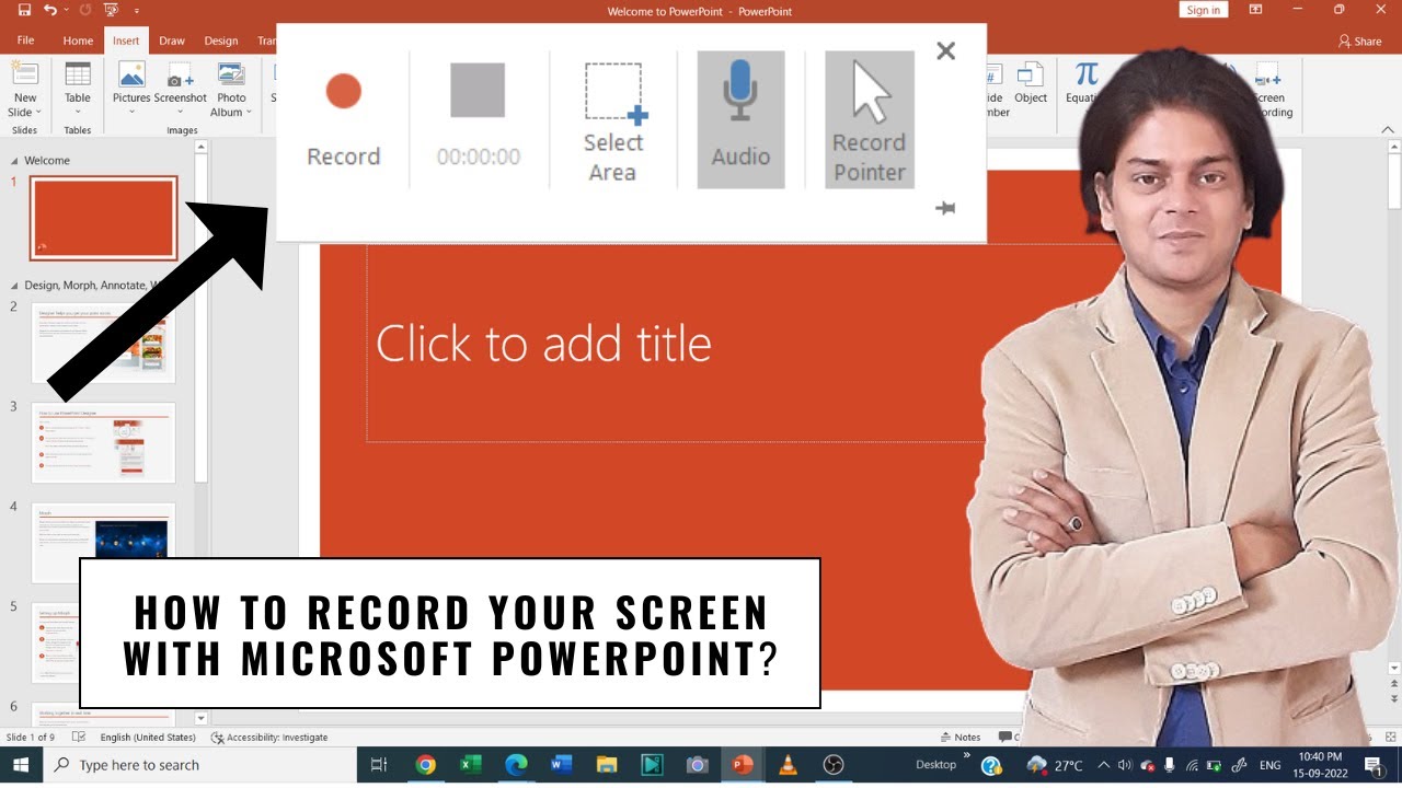 How to Record Your Screen with Microsoft PowerPoint? - YouTube