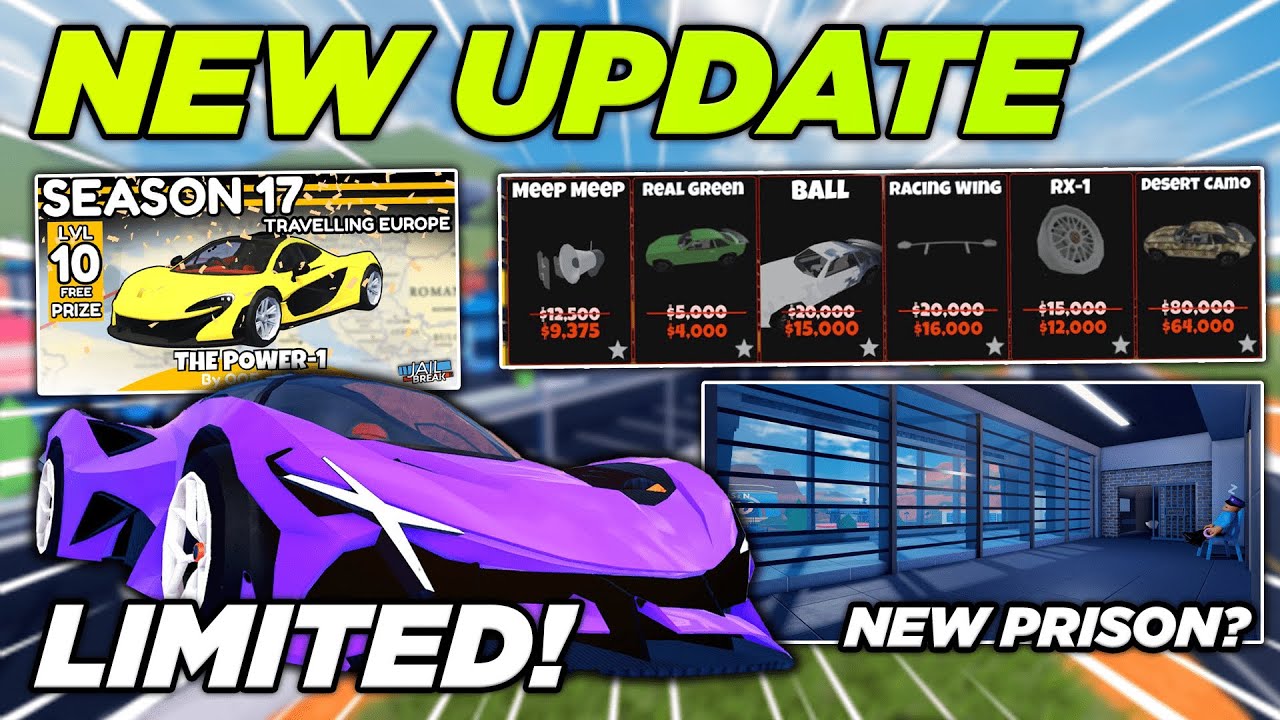 NEW Jailbreak Season 17 Update! Limited Car, New Season System, New ...