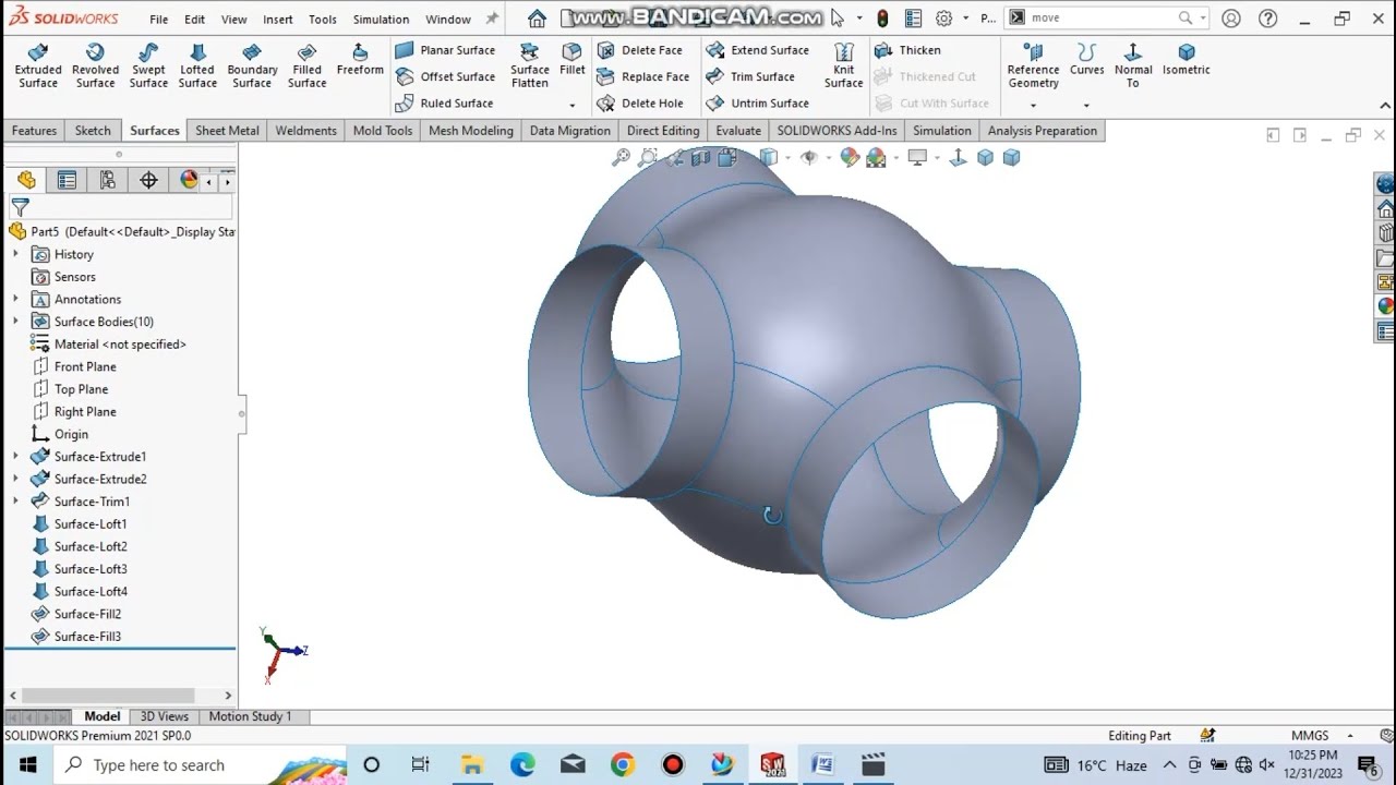 Filled Surface in solidworks - YouTube