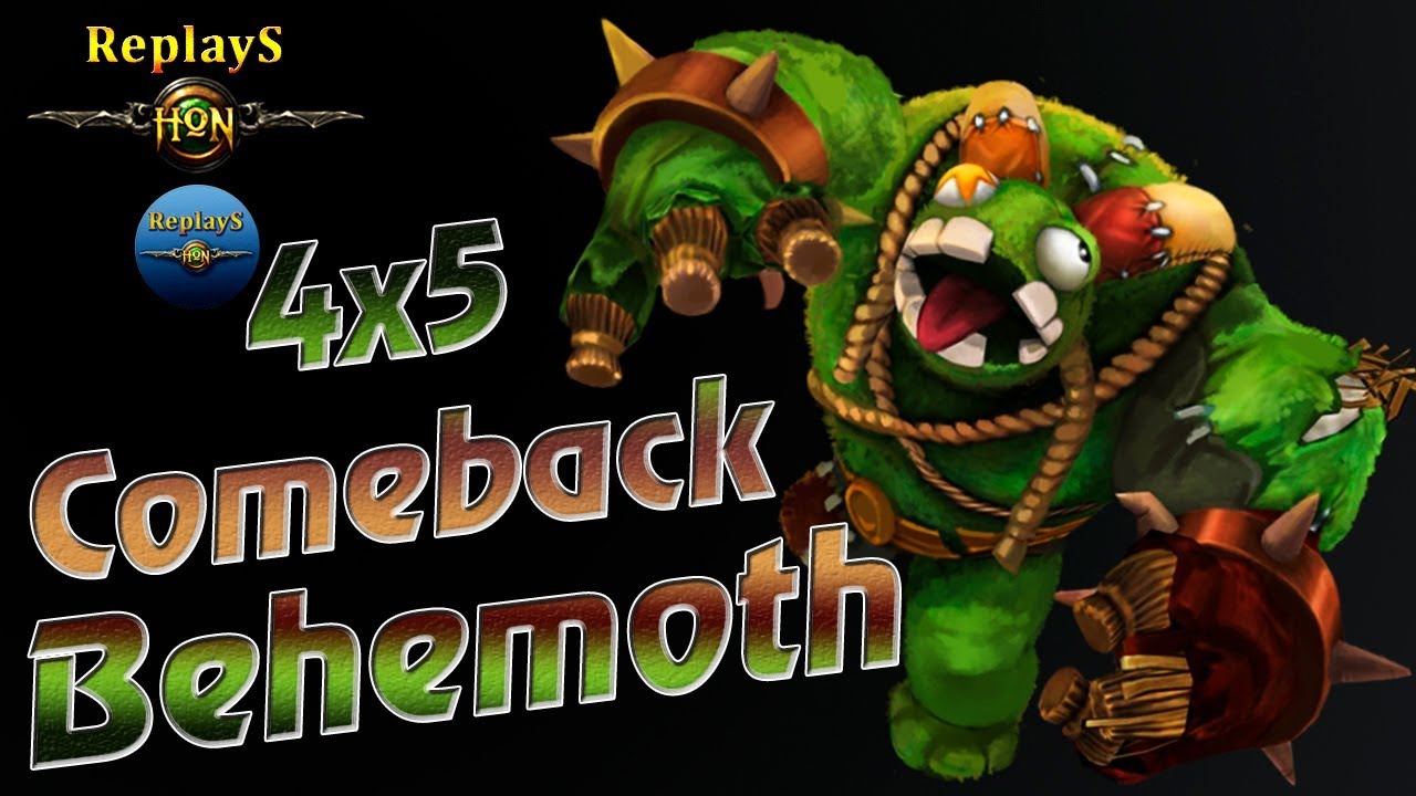 HoN replays - 4x5 - Behemoth - Immortal - 🇷🇺 Shinka86 Gold IV - YouTube