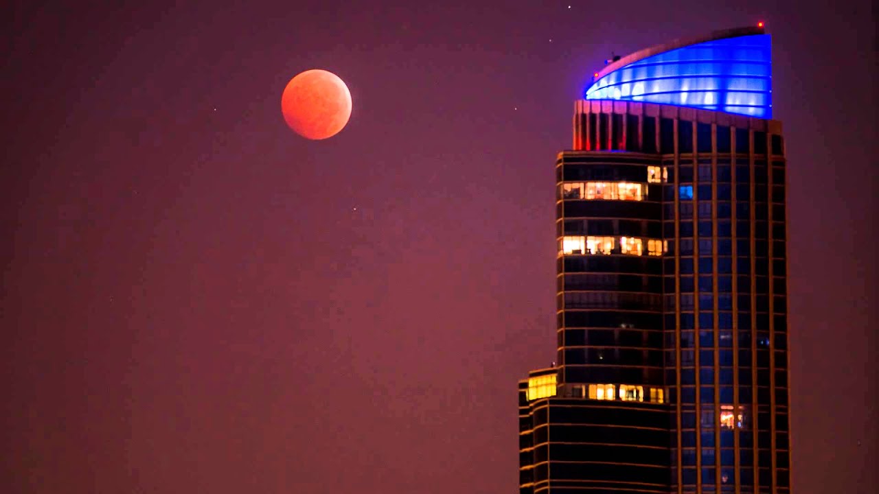 Chicago lunar eclipse - October 8, 2014 - YouTube