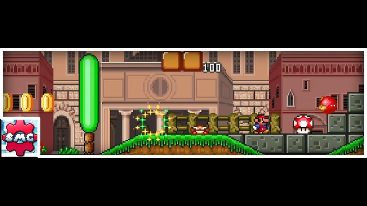 Super Mario Construct v8 (SMC v8) Sunny City gets Bombed! - YouTube