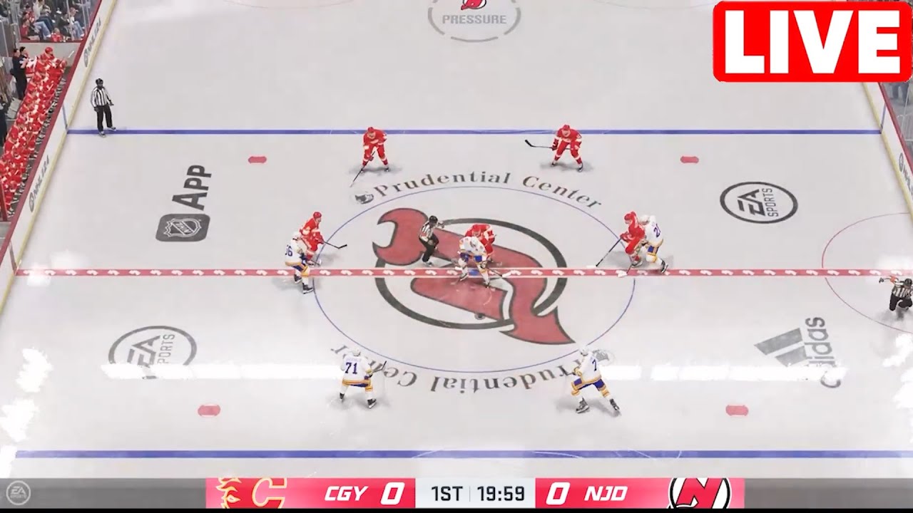 NHL LIVE - New Jersey Devils vs Calgary Flames - 8th Feb 2024 | NHL ...