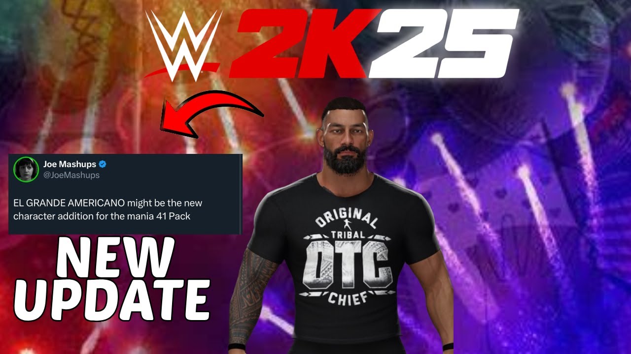 WWE2K25 NEW UPDATE ON WM41 PACK (POSSIBLE NEW PLAYABLE SUPERSTAR ...
