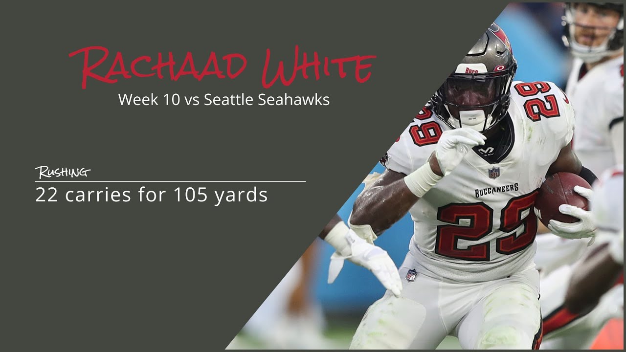 Rachaad White RB Tampa Bay Buccaneers | Every run | 2022 | Week 10 vs ...