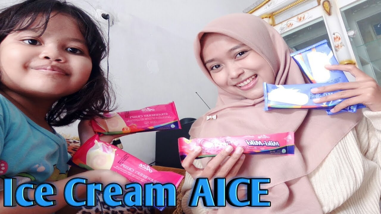 MAKAN ICE CREAM AICE SAMA KEPONAKAN ll ICE CREAM MURAH!!! - YouTube