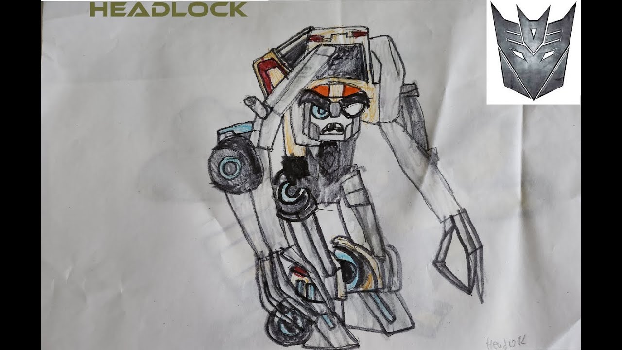 master designs how to draw headlock - YouTube