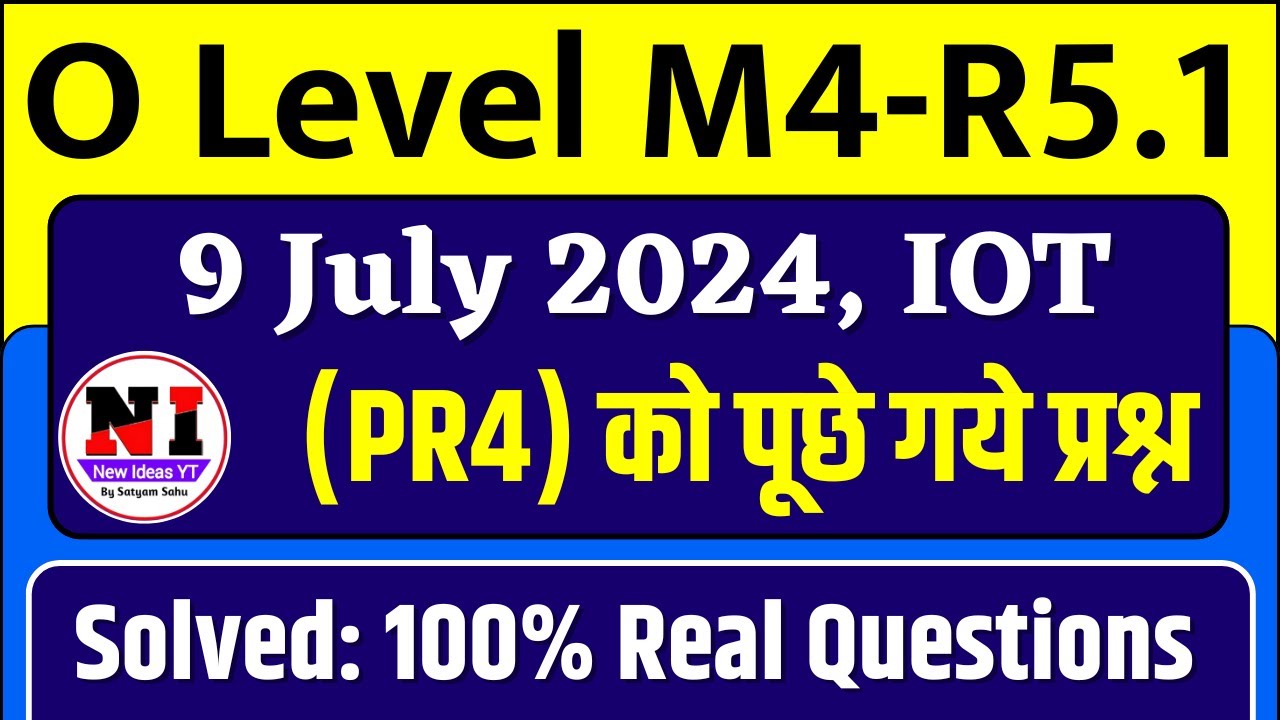 9 July 2024 IOT PRACTICAL PAPER SOLUTION | INTERNET OF THINGS Practical ...