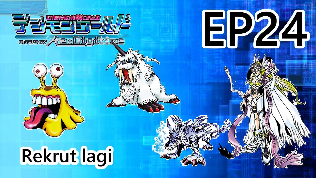 Rekrut Geremon, Ikkakumon, Garurumon, Gomamon- Digimon World Re ...