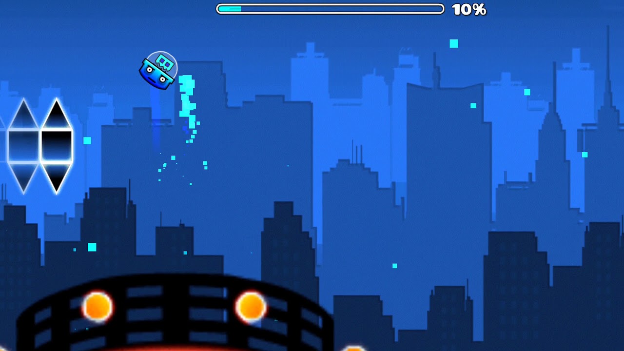 Playing vertical mode levels geometry dash 2.2 - YouTube