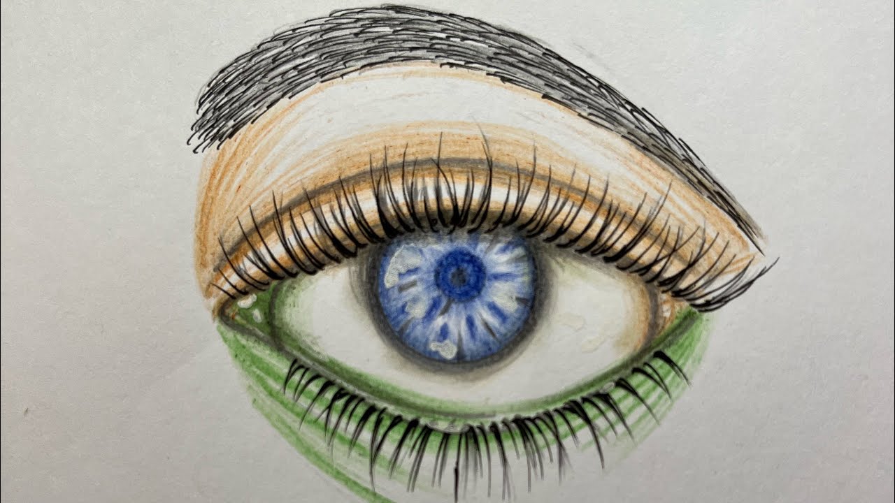 How to drawing a Realistic eye/drawing tutorial/art/drawings videos/eye ...