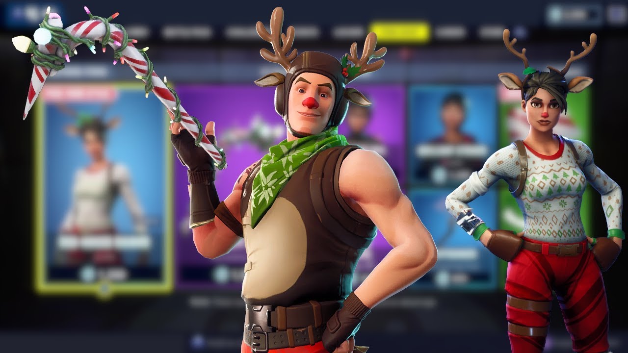 NEW Fortnite Item Shop RED NOSED RAIDER & RANGER with CANDY AXE ARE ...