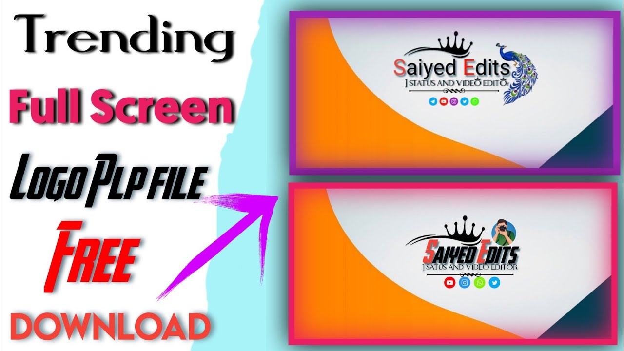 New Full screen Logo free PLP FILE Status logo editing free plp file ...