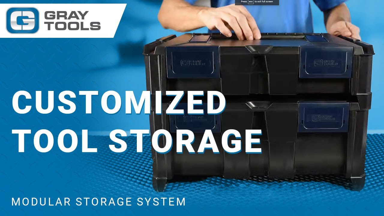 Gray Tools Modular Storage System - YouTube